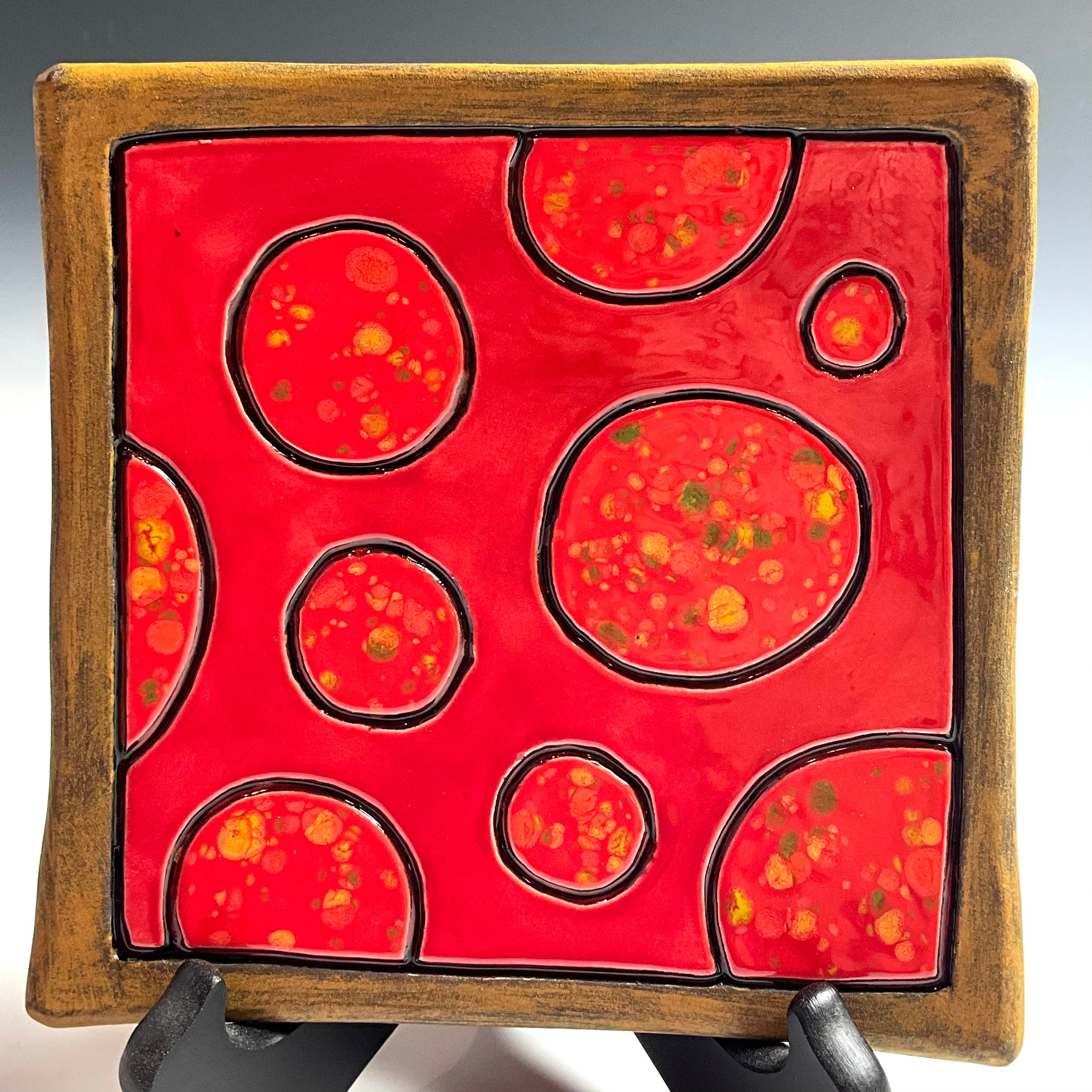 Red Dots Platter | Gregory Story Modern Clay